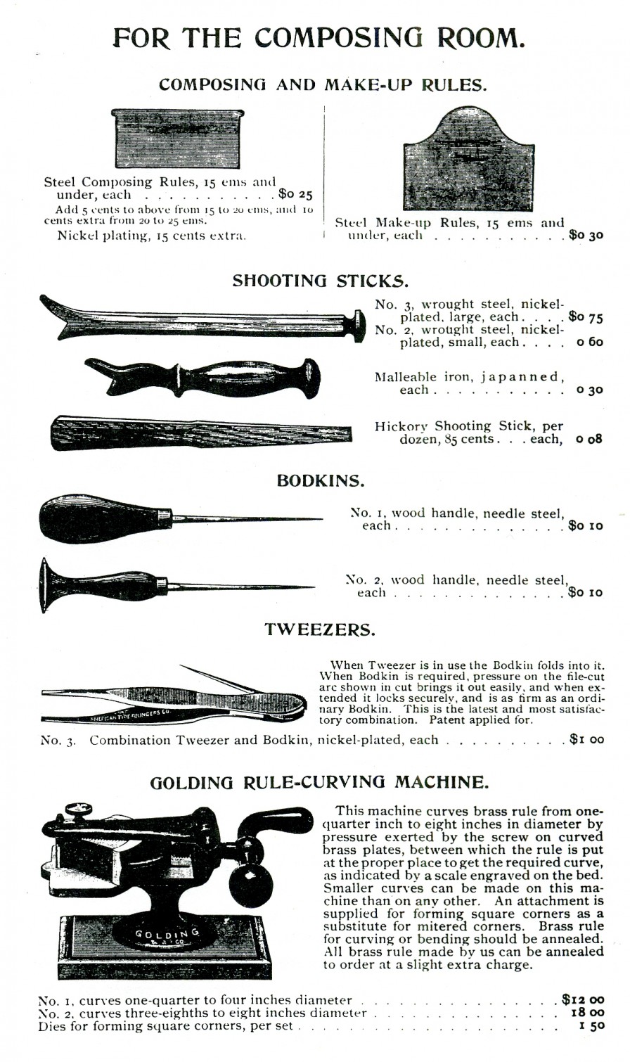 Compositor's Tools - Letterpress Commons