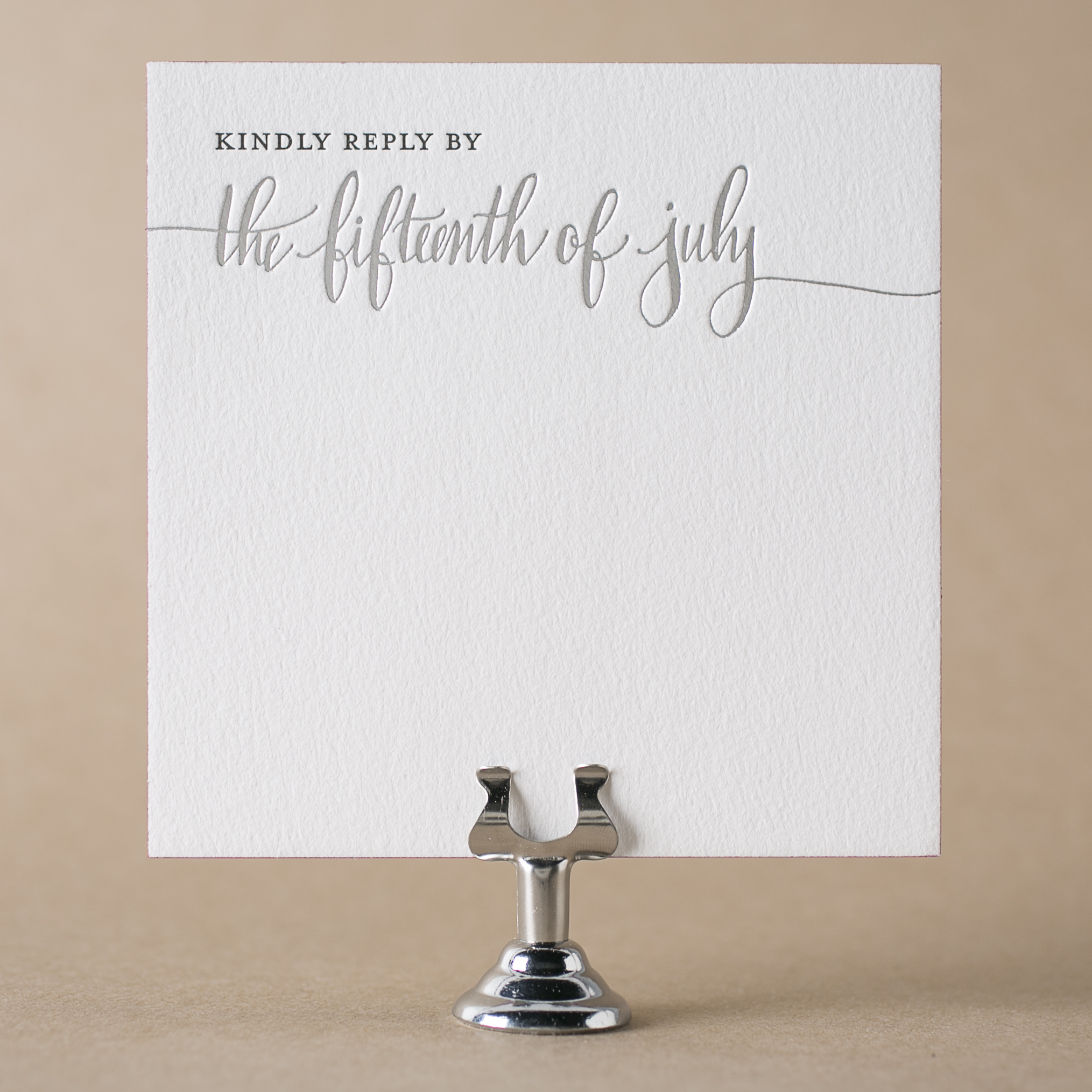 Letterpress response cards