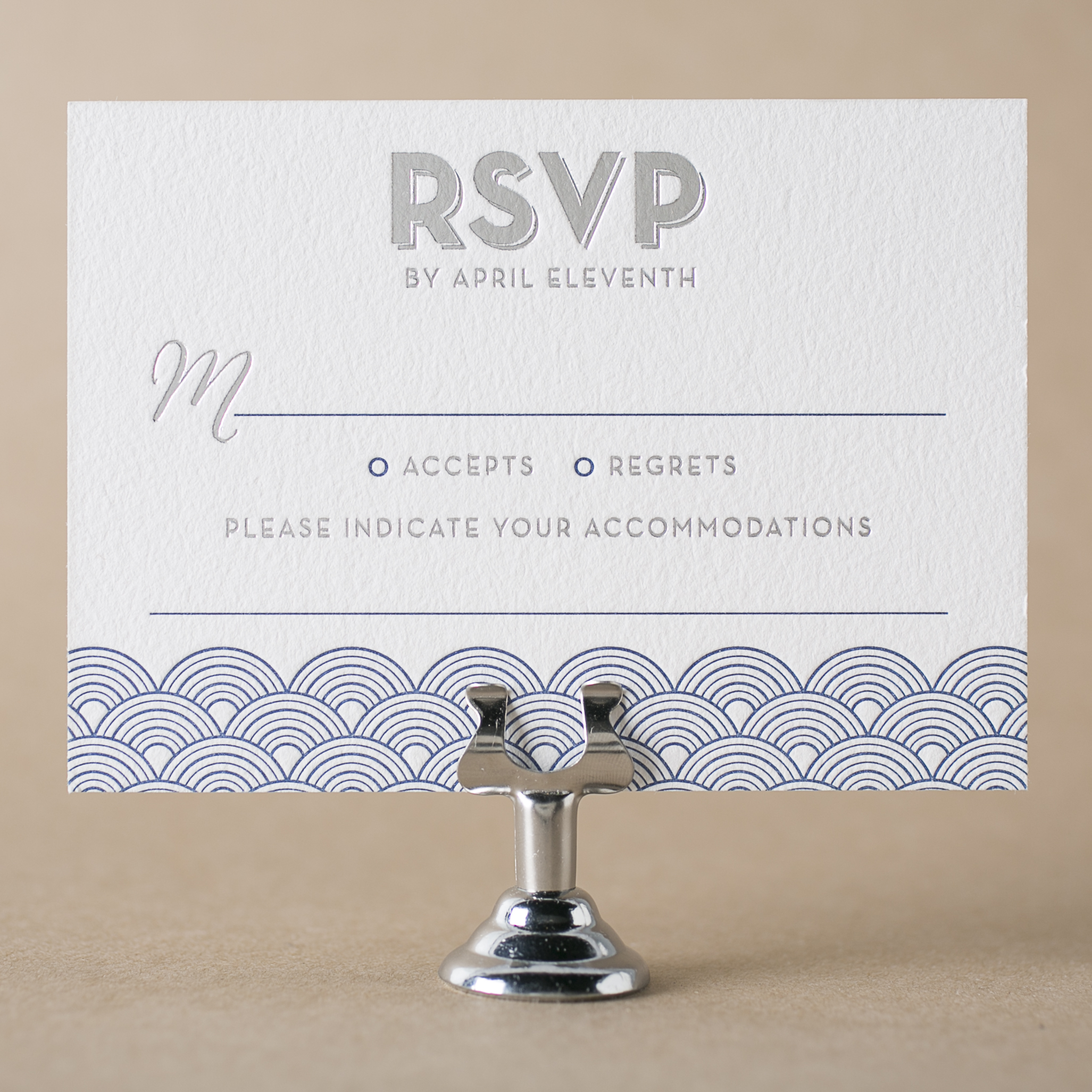 Letterpress response cards