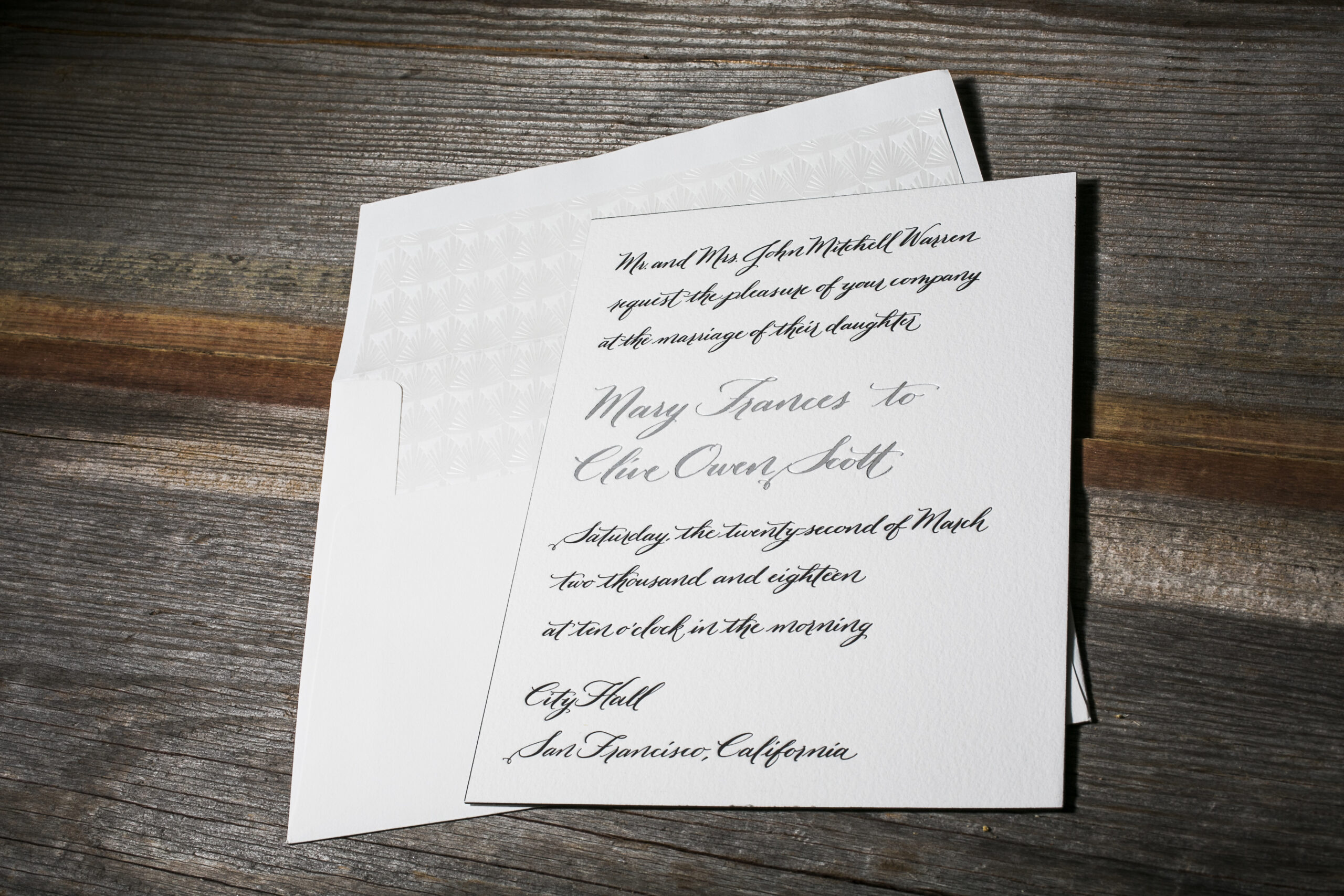 Betsy | Modern calligraphy wedding invitations