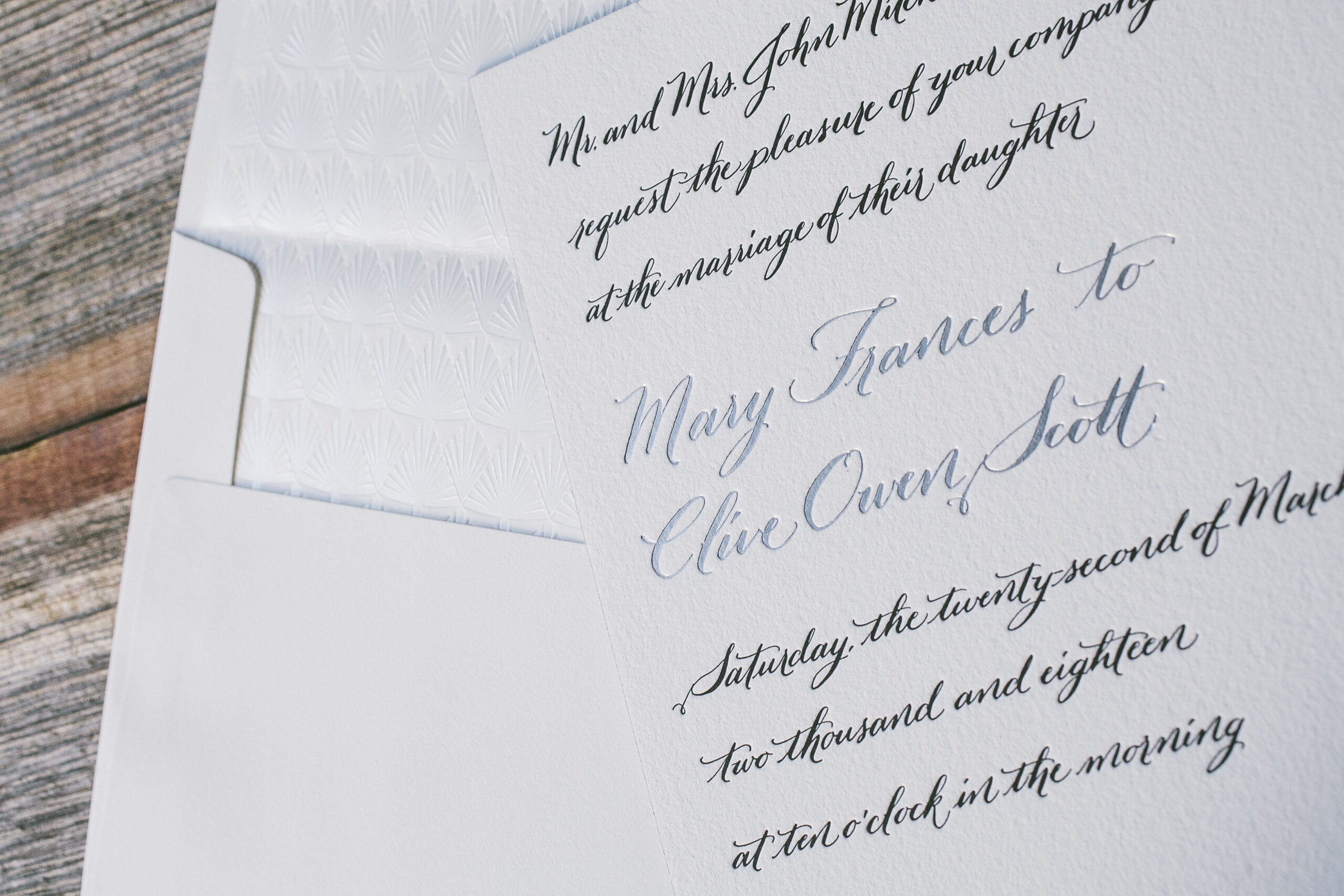 Betsy | Modern calligraphy wedding invitations