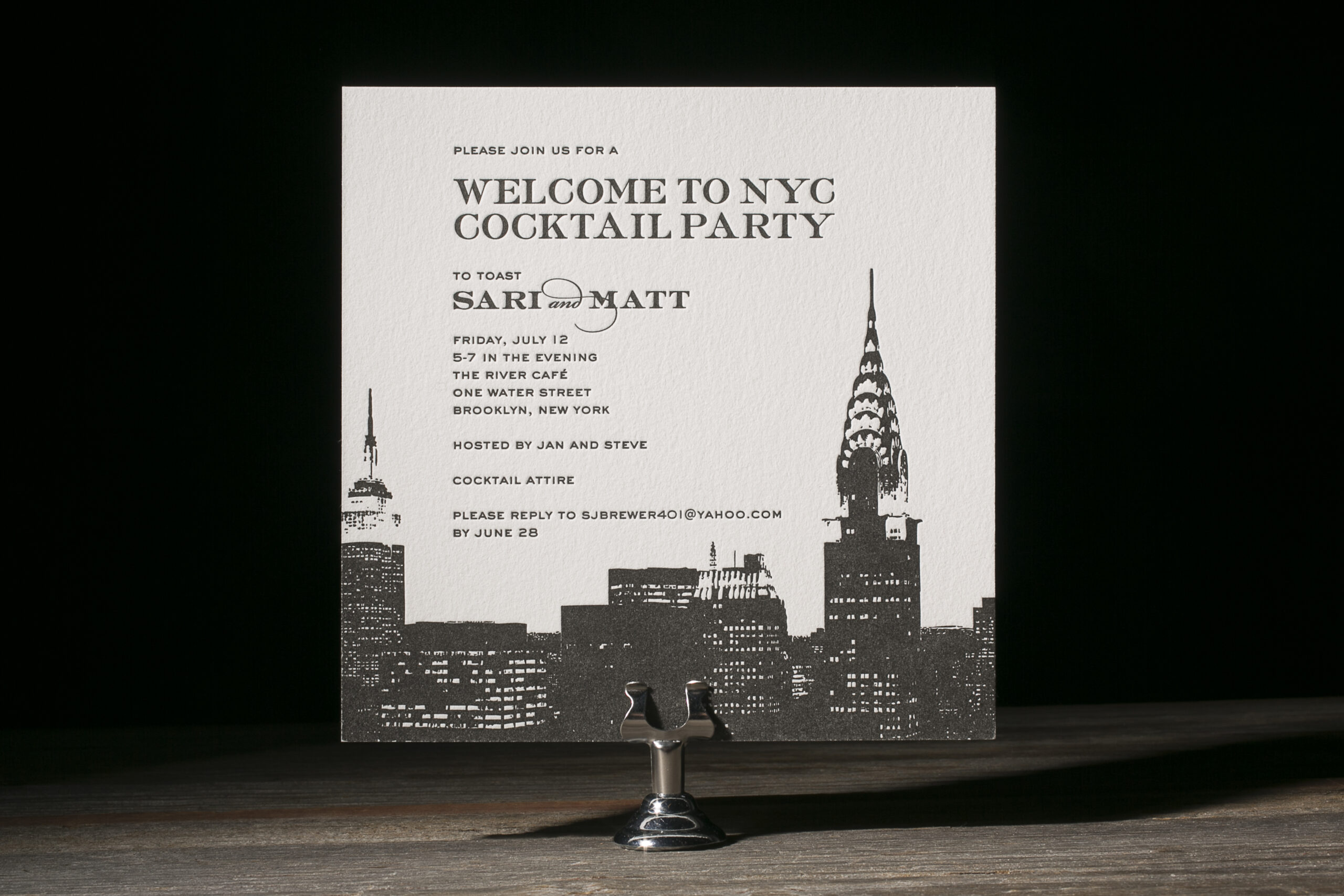 Charmed New York Skyline Invitations