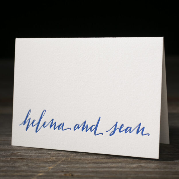 Mitty Calligraphy letterpress wedding invitations