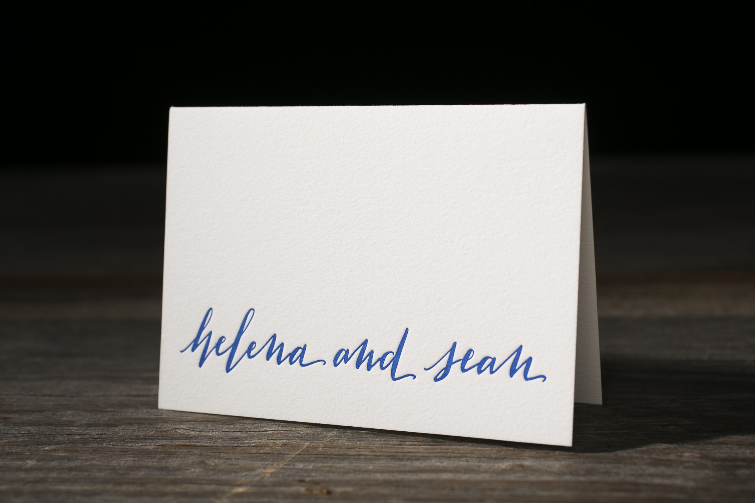 Mitty Calligraphy letterpress wedding invitations