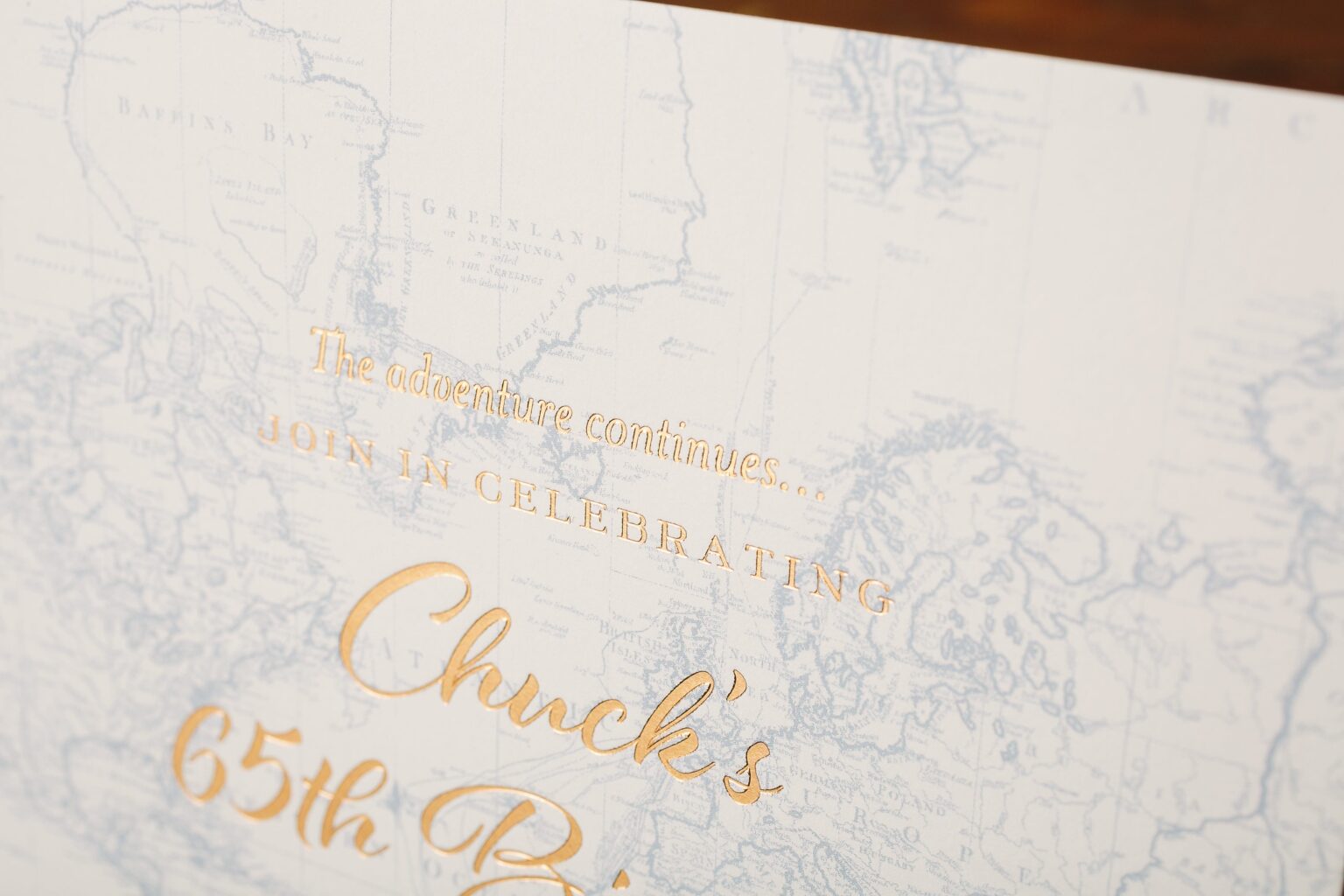 Travel inspired map birthday invitations - Bella Figura