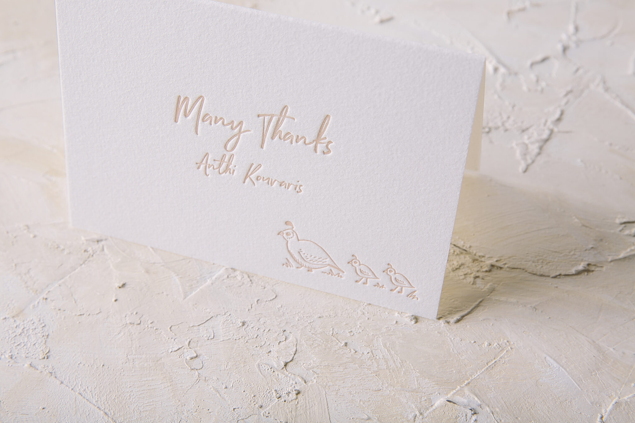 letterpress woodland baby shower invitations - Bella Figura