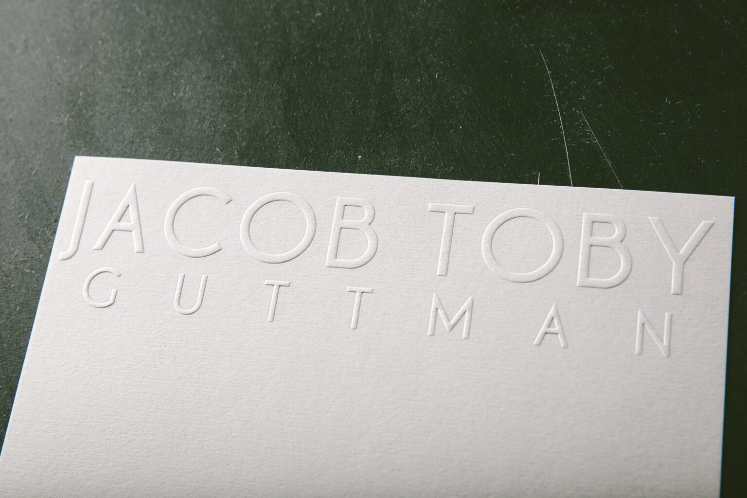 blind embossed thank you cards for baby - Bella Figura