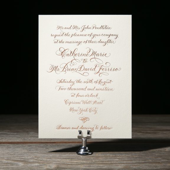 Engraved Classic Calligraphy - Bella Figura