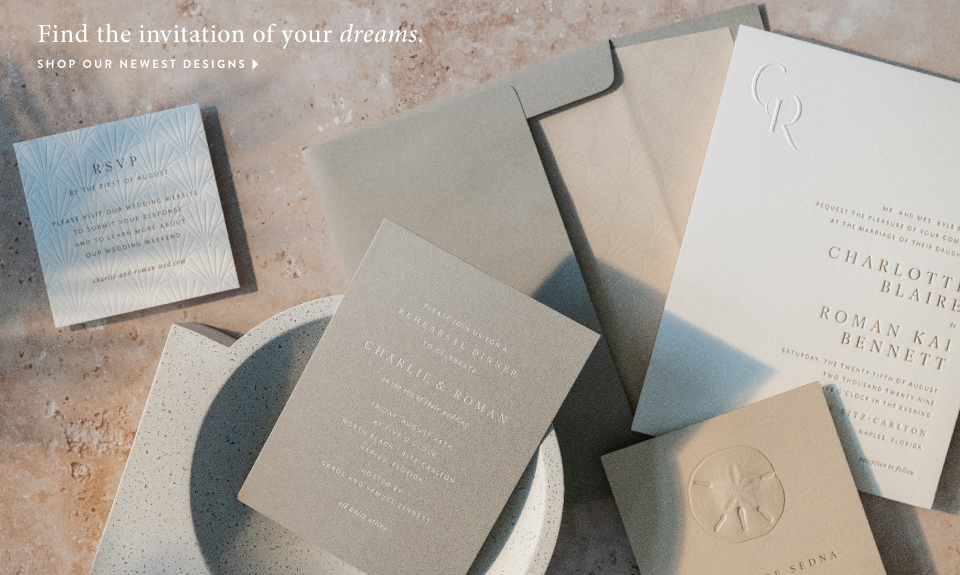 Letterpress wedding program | Beachweddingtips.com