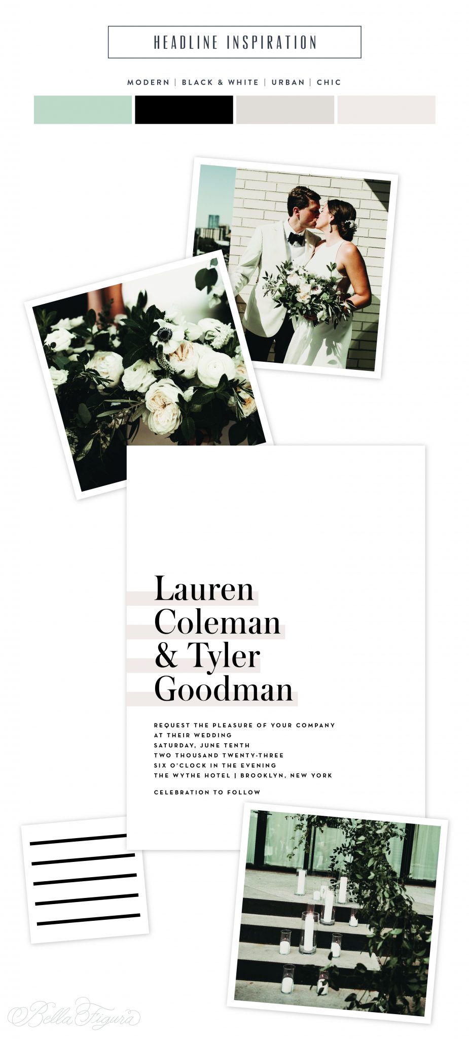 Press'd | Letterpress wedding invitation ideas from Bella Figura