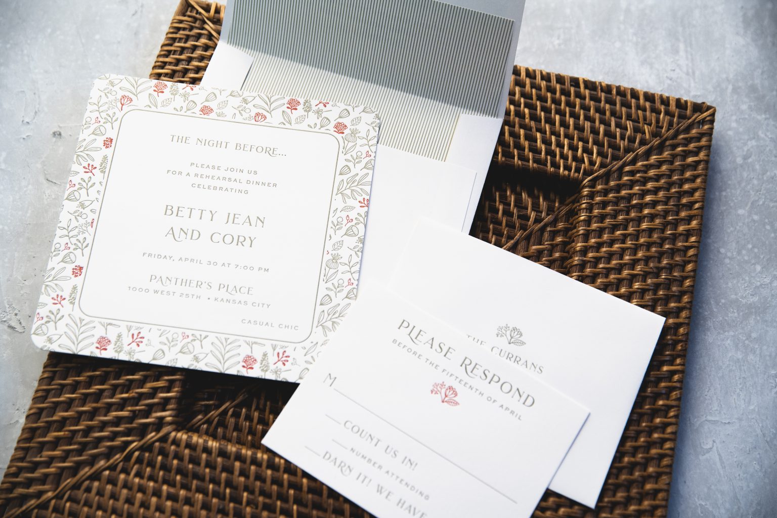 Press'd | Letterpress wedding invitation ideas from Bella Figura