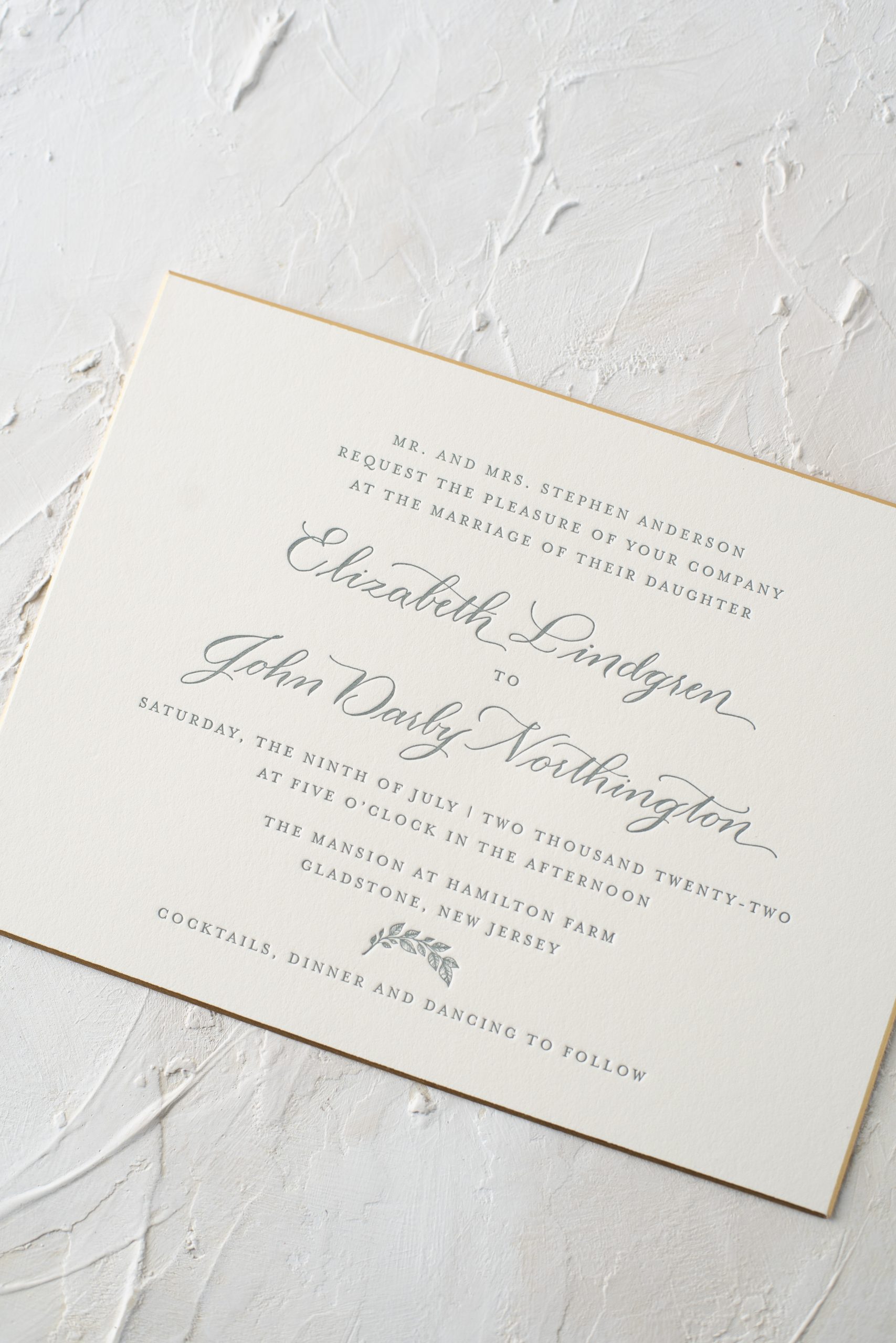 Press'd | Letterpress wedding invitation ideas from Bella Figura