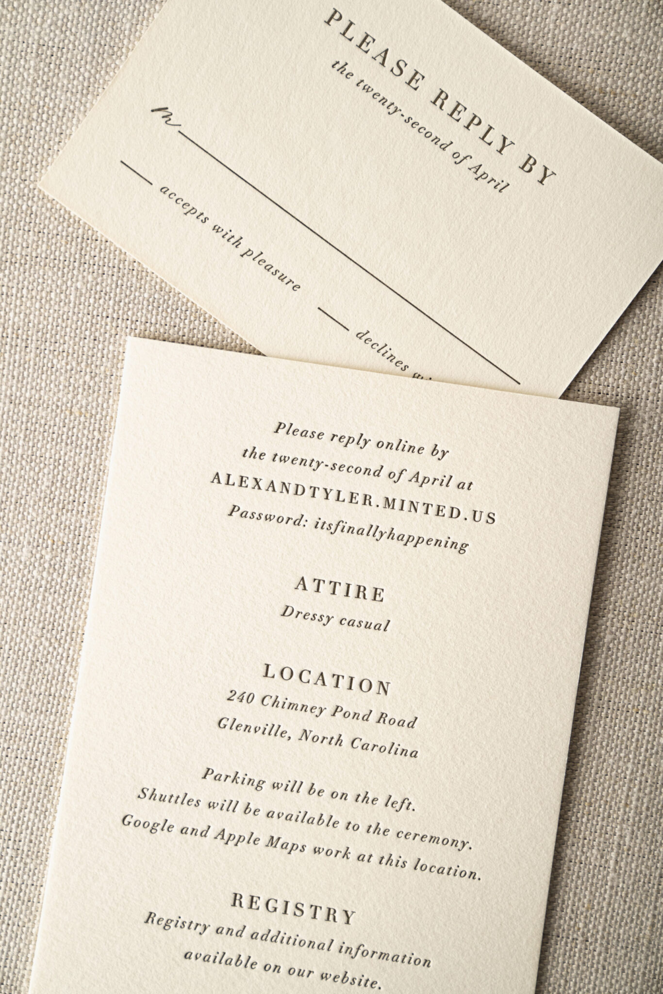 Press'd | Letterpress wedding invitation ideas from Bella Figura
