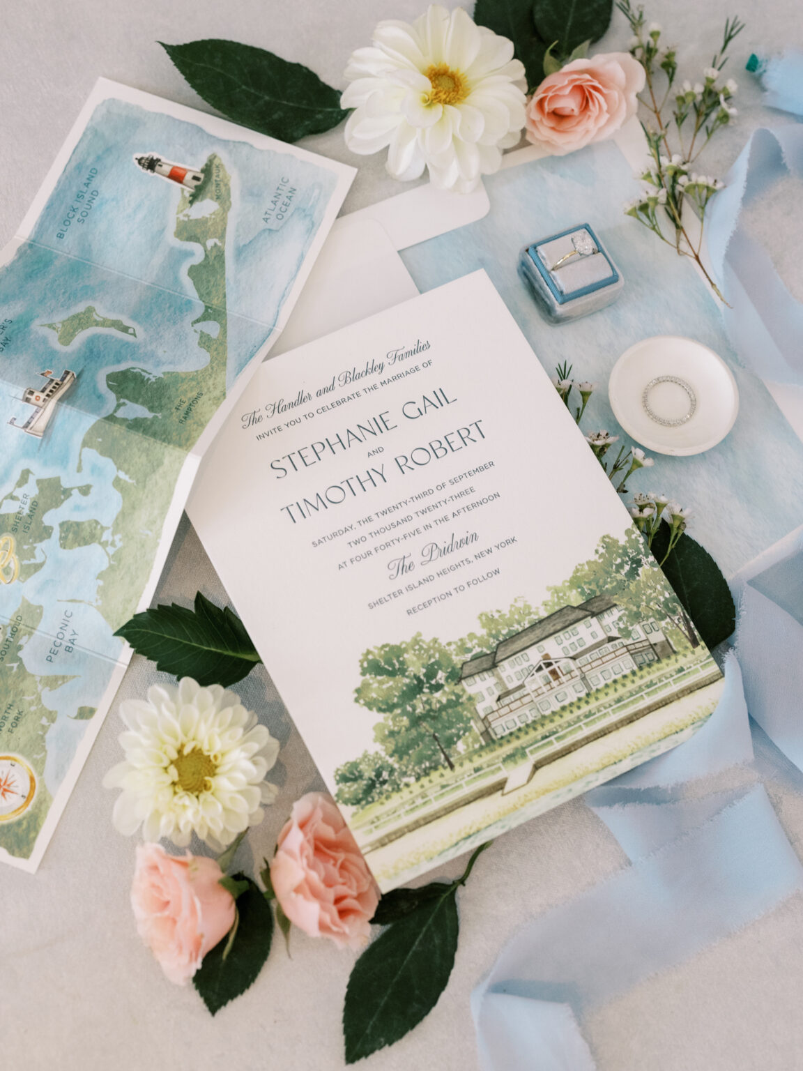 Custom Illustration Wedding Invitations - Bella Figura