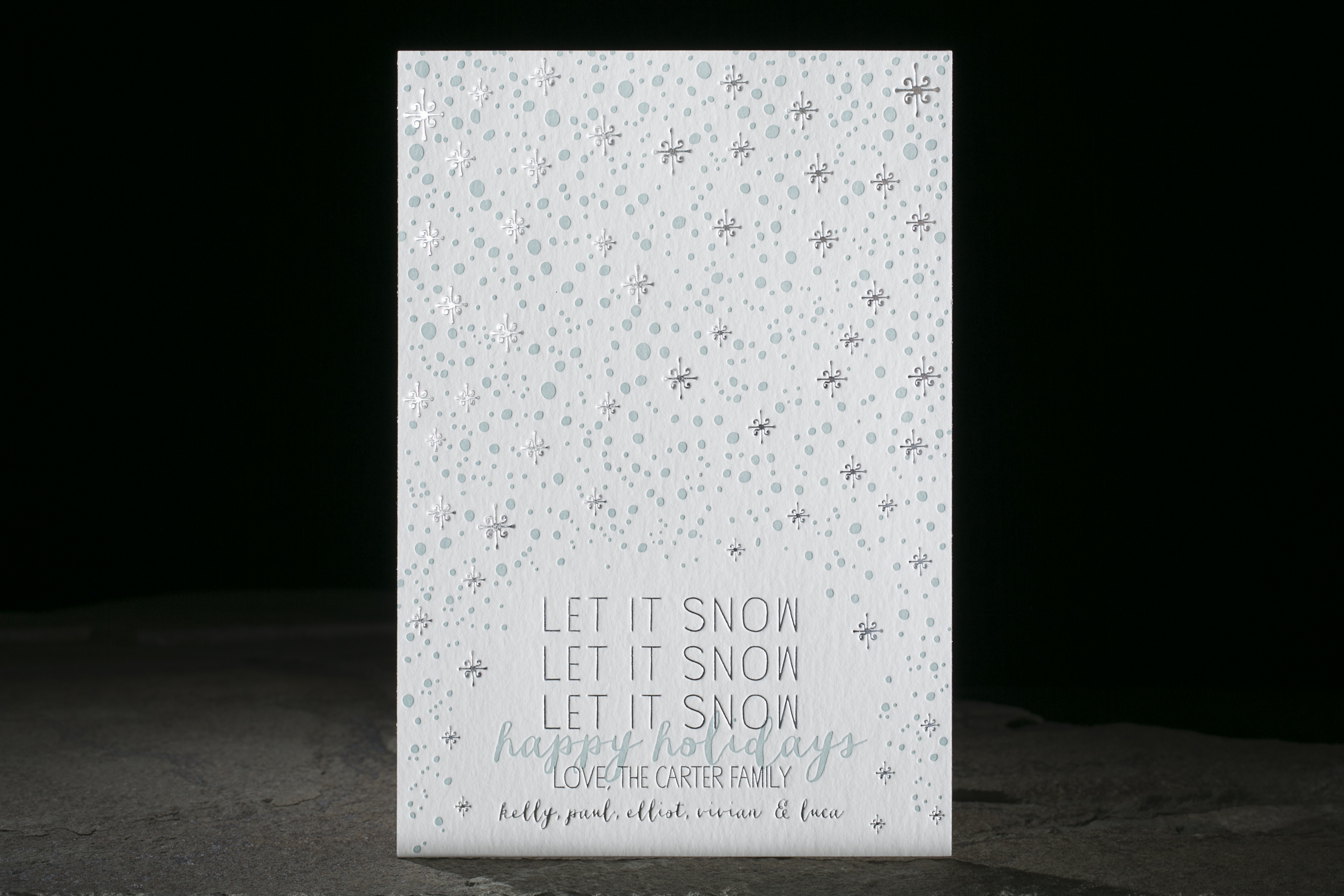 Let it Snow Holiday Cards from Smock