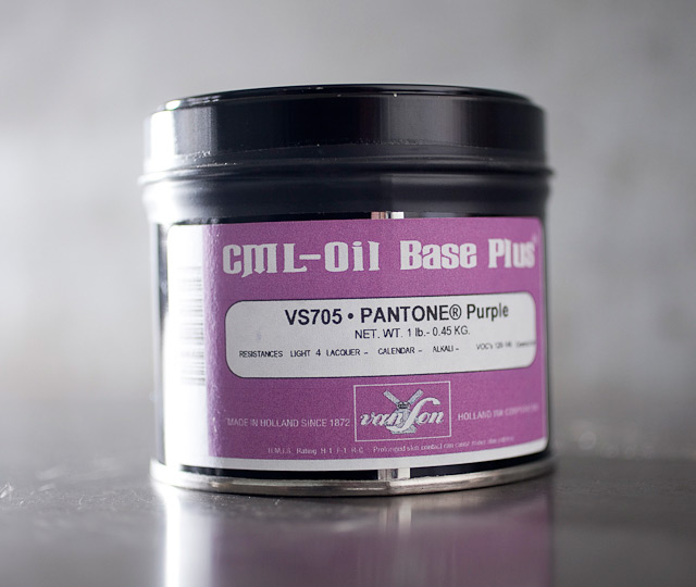 Letterpress ink, oil-based | Boxcar Press