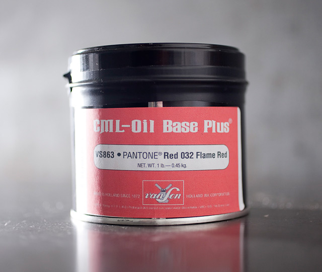 Letterpress ink, oil-based | Boxcar Press