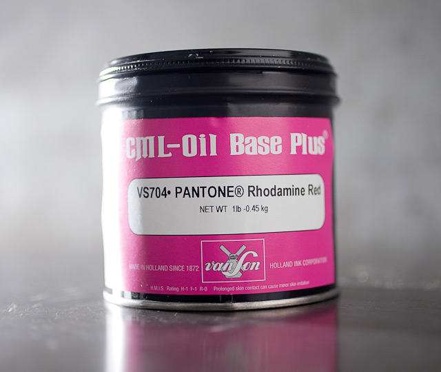 Letterpress ink, oil-based | Boxcar Press