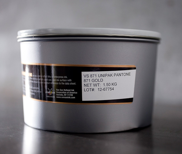 Letterpress ink, oil-based | Boxcar Press