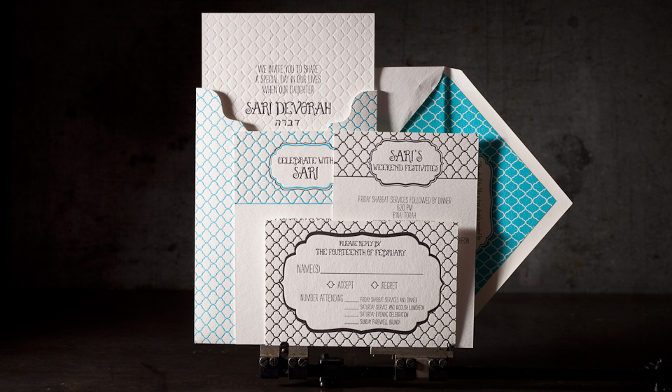 letterpress wedding invitation no. 11724 | Boxcar Press letterpress ...