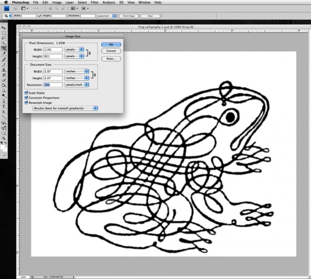 LZW Compression - File prep for letterpress plates